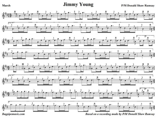 P/M Donald Shaw Ramsay and His Famous March for Jimmy Young – Piping Press