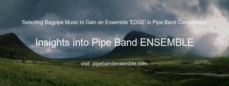 The Basics of Pipe Band Ensemble Judging – Piping Press